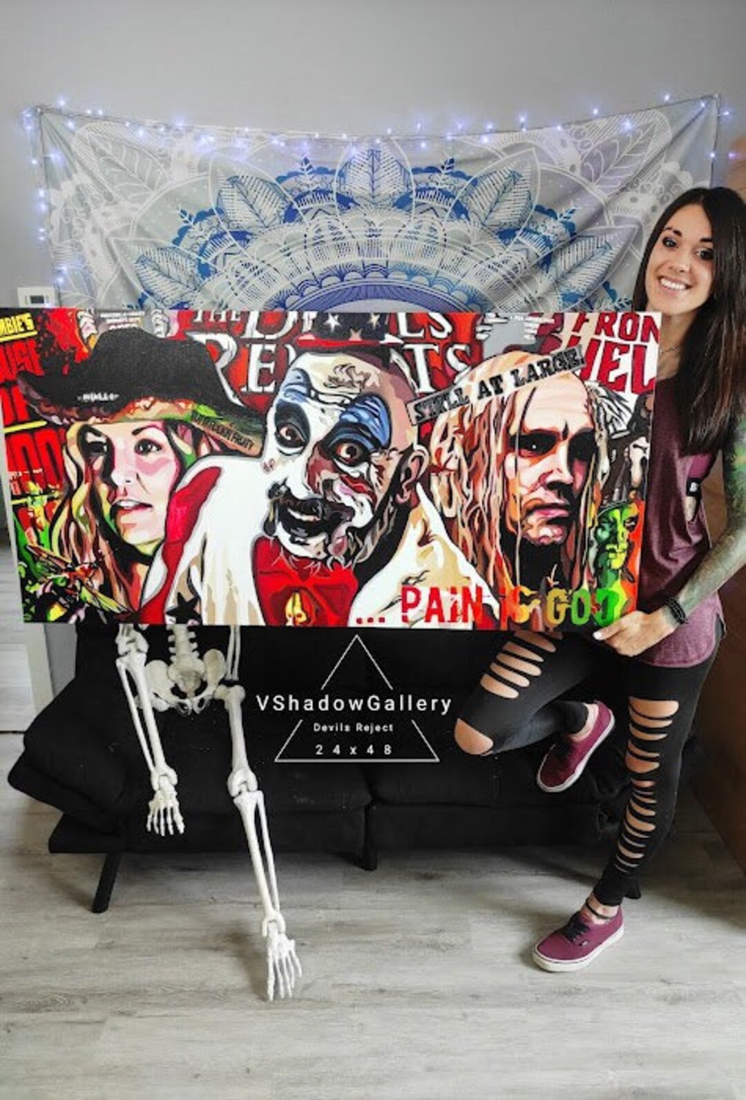 Rob Zombie House of 1000 Corpses/ the Devils Rejects Painting PRINT - Etsy