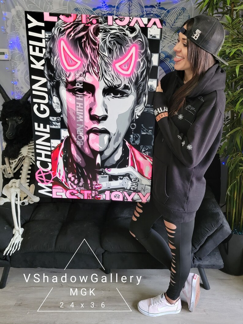 Born With Horns Hand Painted Design Quality Poster PRINT - Etsy