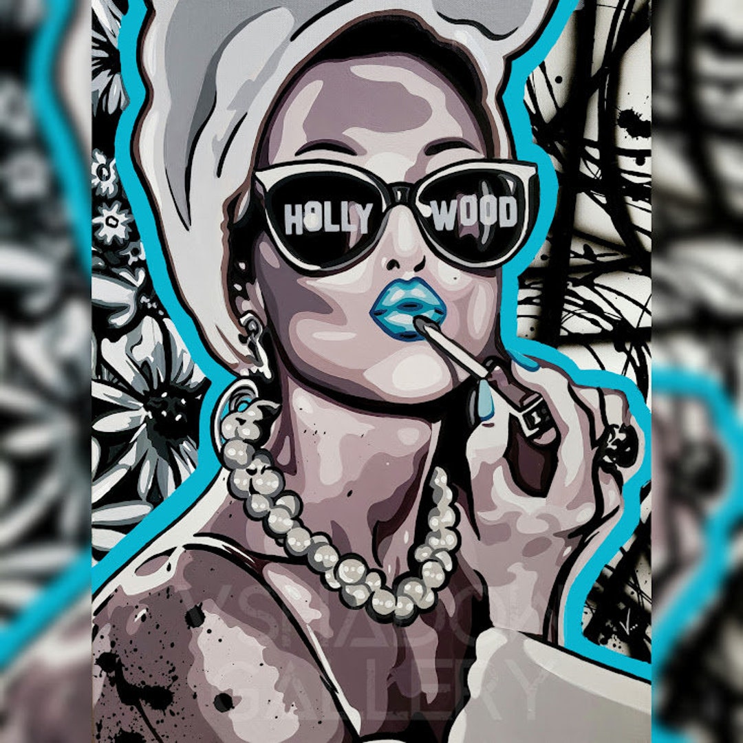 Audrey Hepburn Glamorous Poster PRINT - Etsy