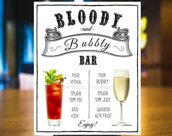 Bloody mary bar sign | Etsy