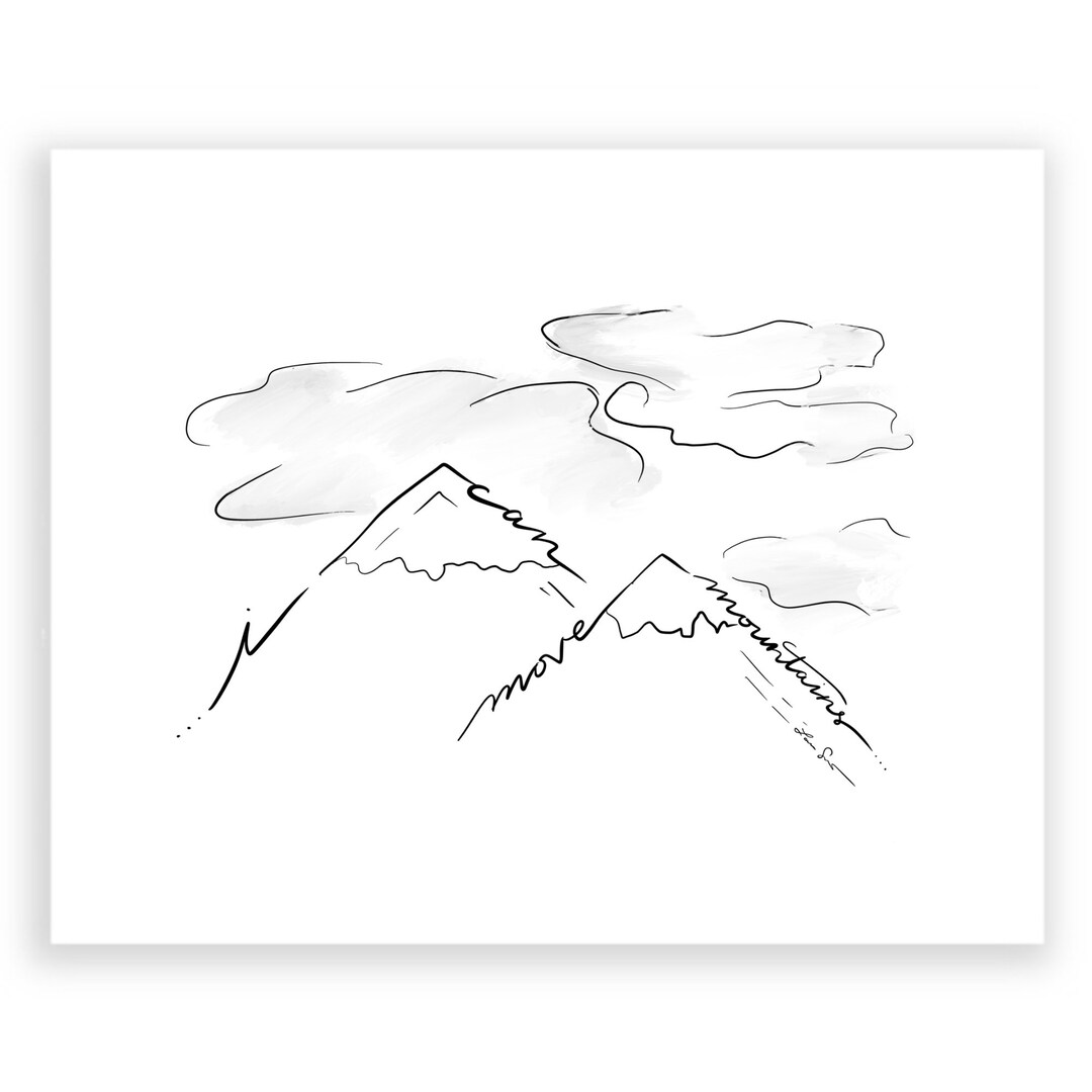 I Can Move Mountains Art Print - Etsy