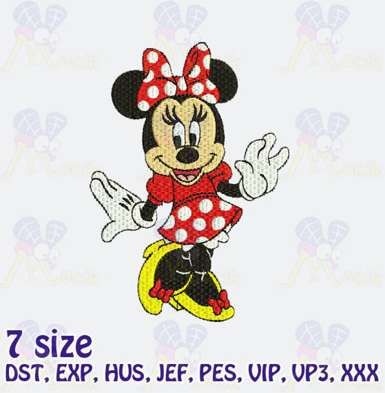 Minnie Mouse Embroidery Design - Etsy