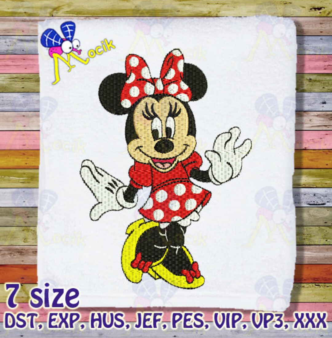 Minnie Mouse Embroidery Design - Etsy