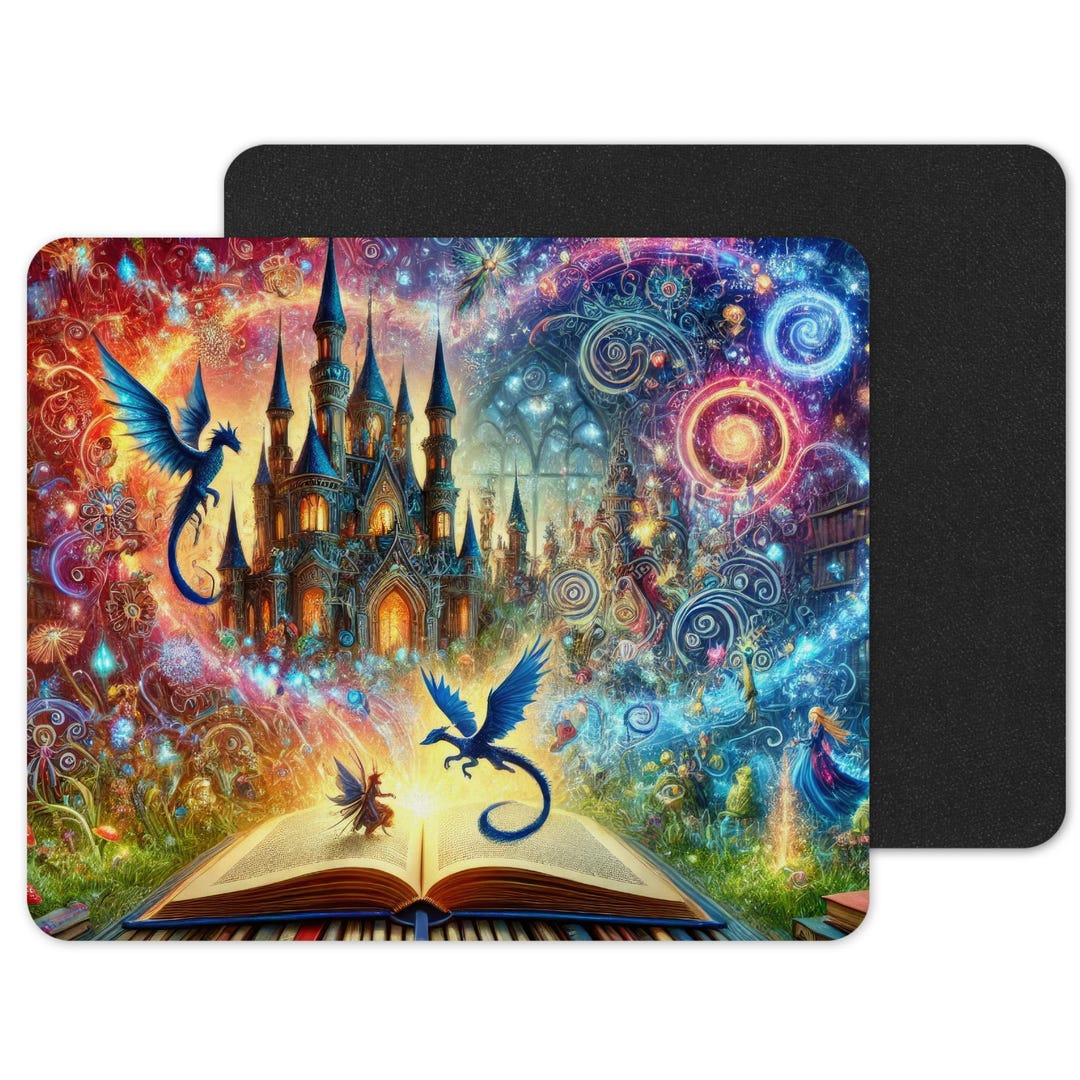 Fantasy Book Anti - Slip Mouse Pad Office Gift Mousemat Mousepad ...
