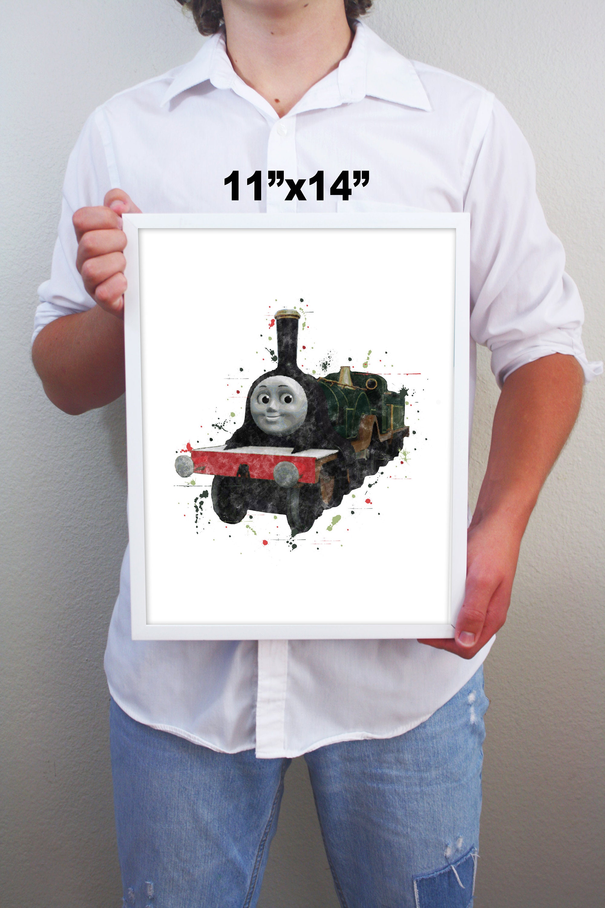 Printable Emily Engine Watercolor Train Wall Art Emily Train | Etsy