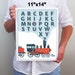 Printable Alphabet Train Wall Art, Boy Kids Room Decor, Train Art ...