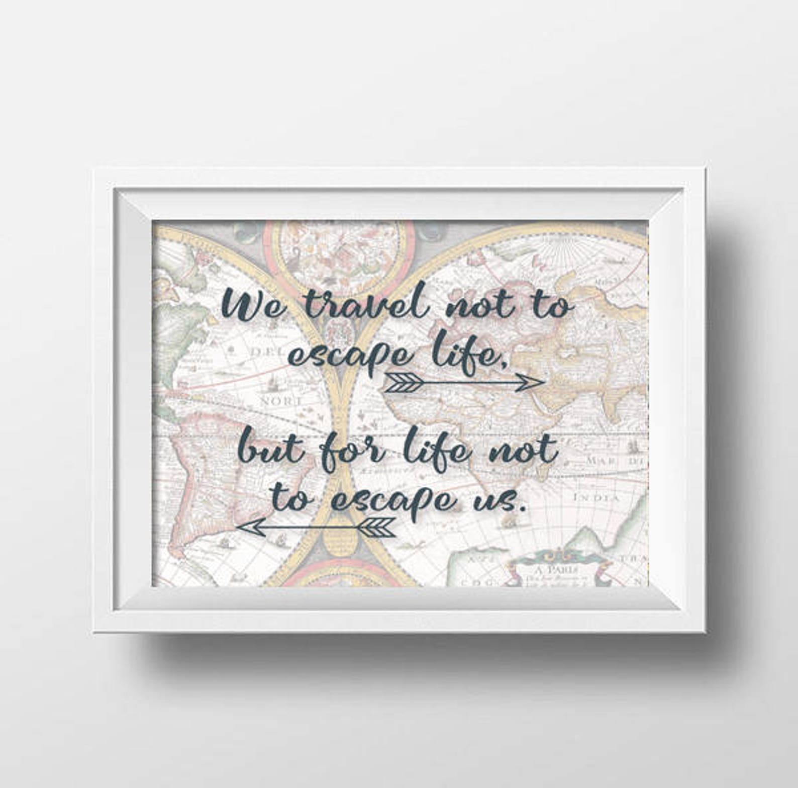 Travel Quote Poster Travel Quote Printable Travel Art Print - Etsy