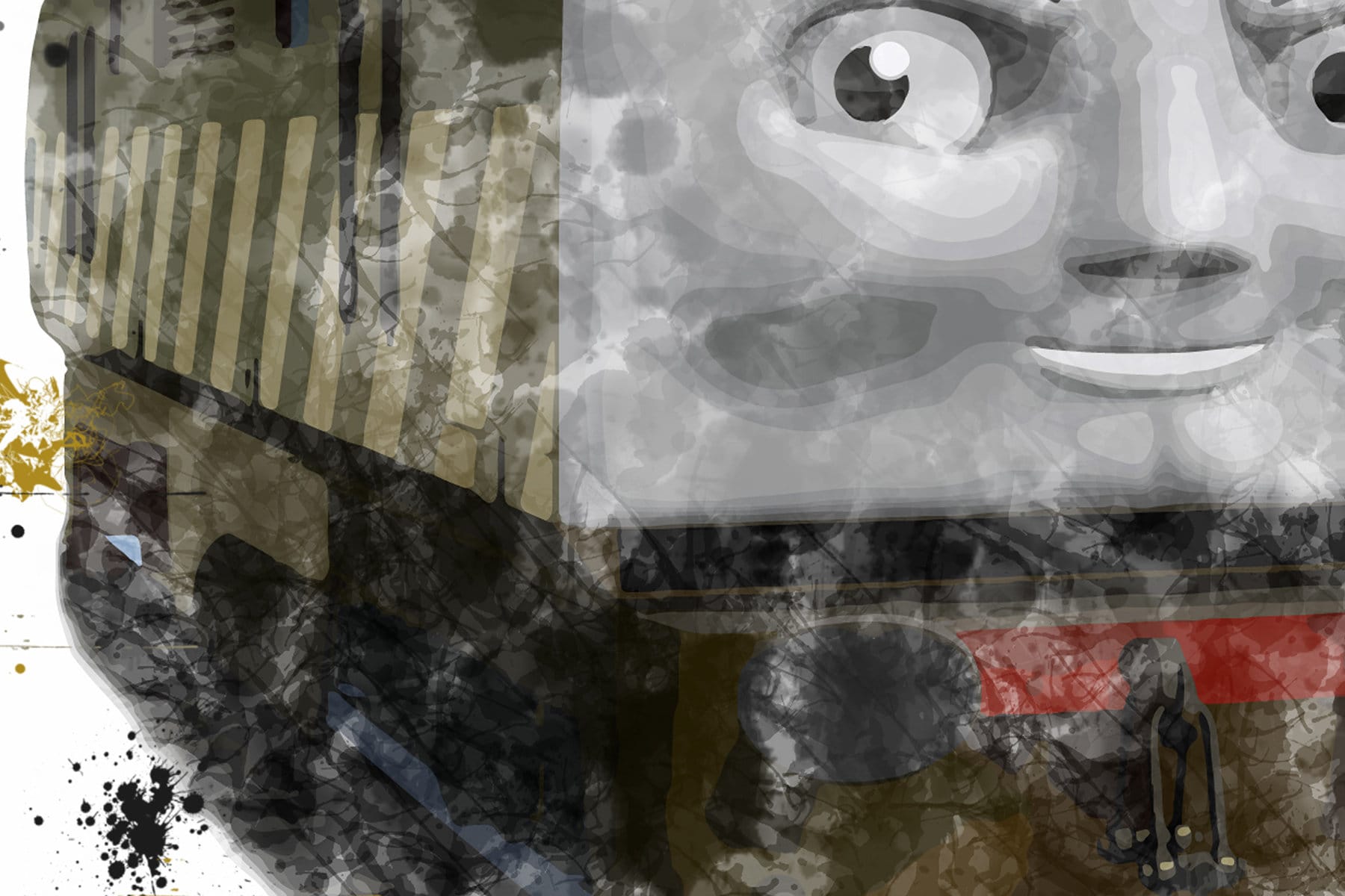 Printable Diesel 10 Engine Watercolor Train Wall Art Train | Etsy