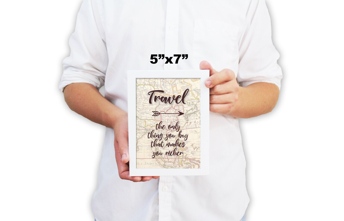 Travel Quote Poster Travel Quote Printable Travel Art Print - Etsy