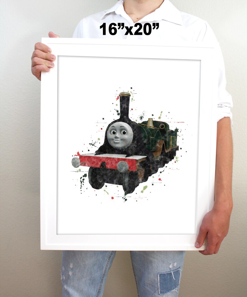 Printable Emily Engine Watercolor Train Wall Art Emily Train - Etsy