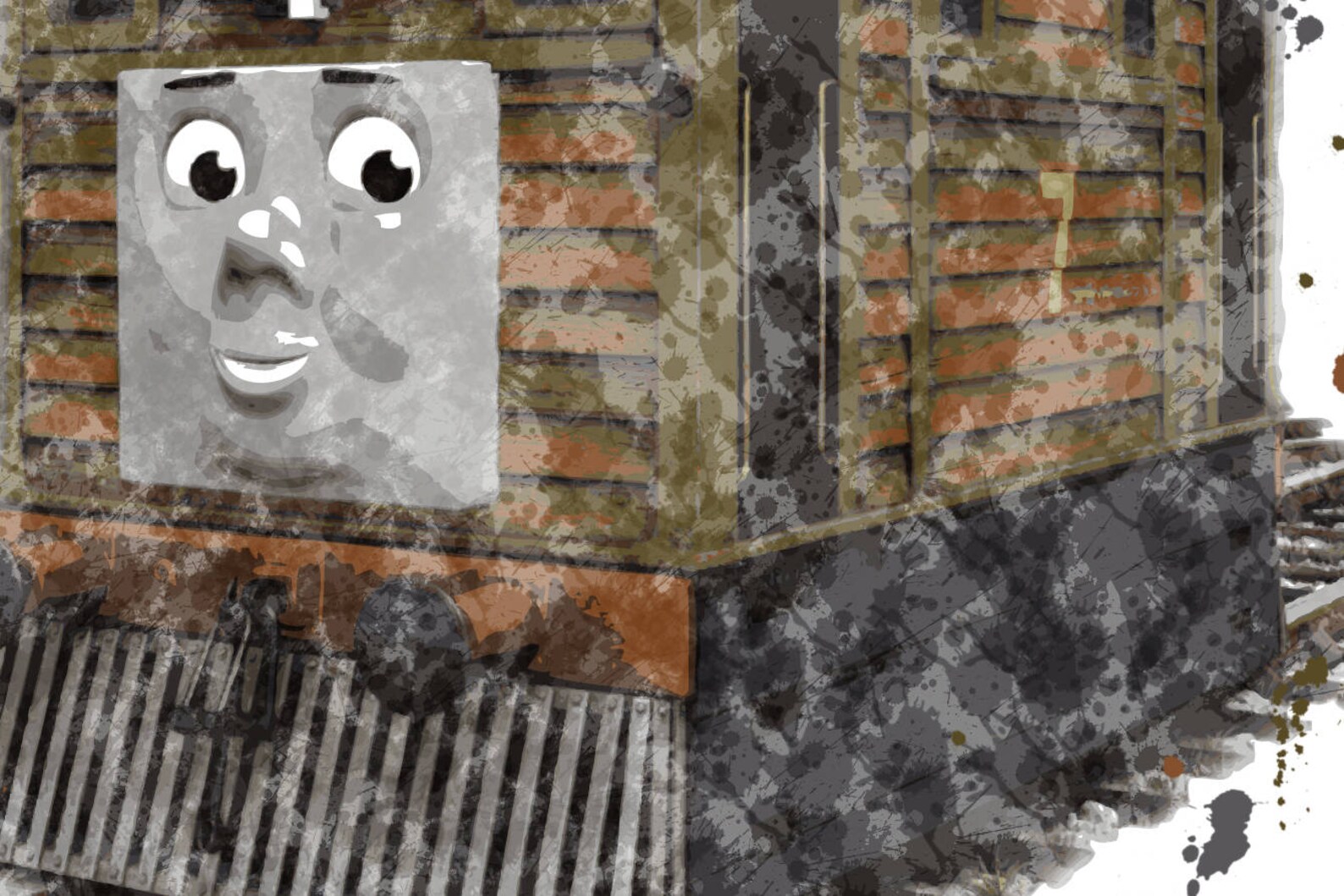 Printable Toby Watercolor Train Wall Art, Toby Train Print, Thomas and ...