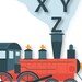 Printable Alphabet Train Wall Art, Boy Kids Room Decor, Train Art ...