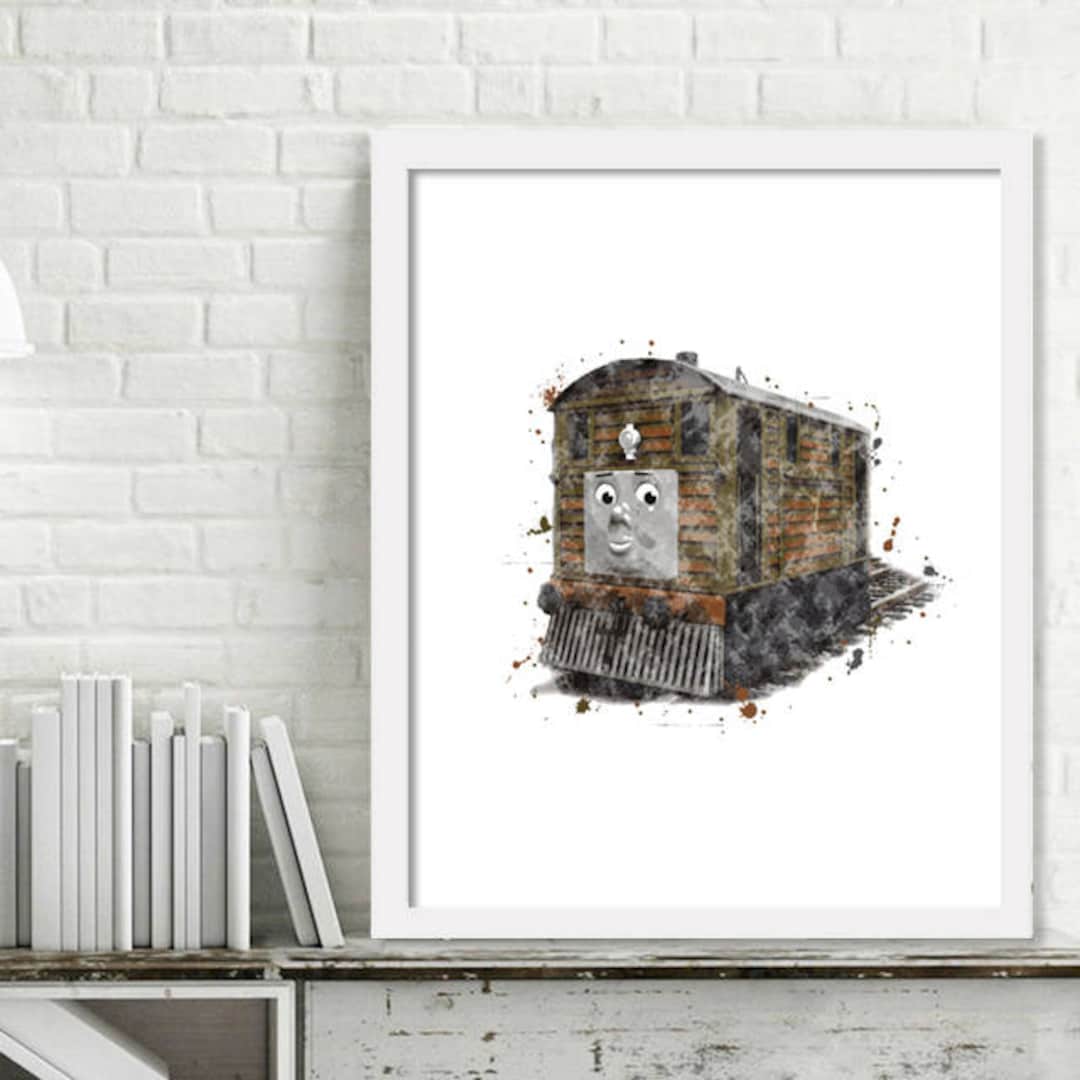 Printable Toby Watercolor Train Wall Art, Toby Train Print, Thomas and ...