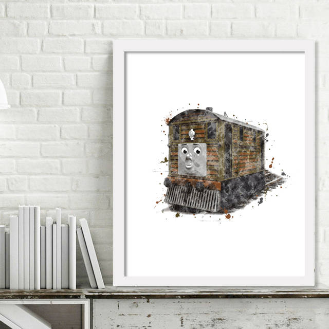 Printable Toby Watercolor Train Wall Art Toby Train Print - Etsy