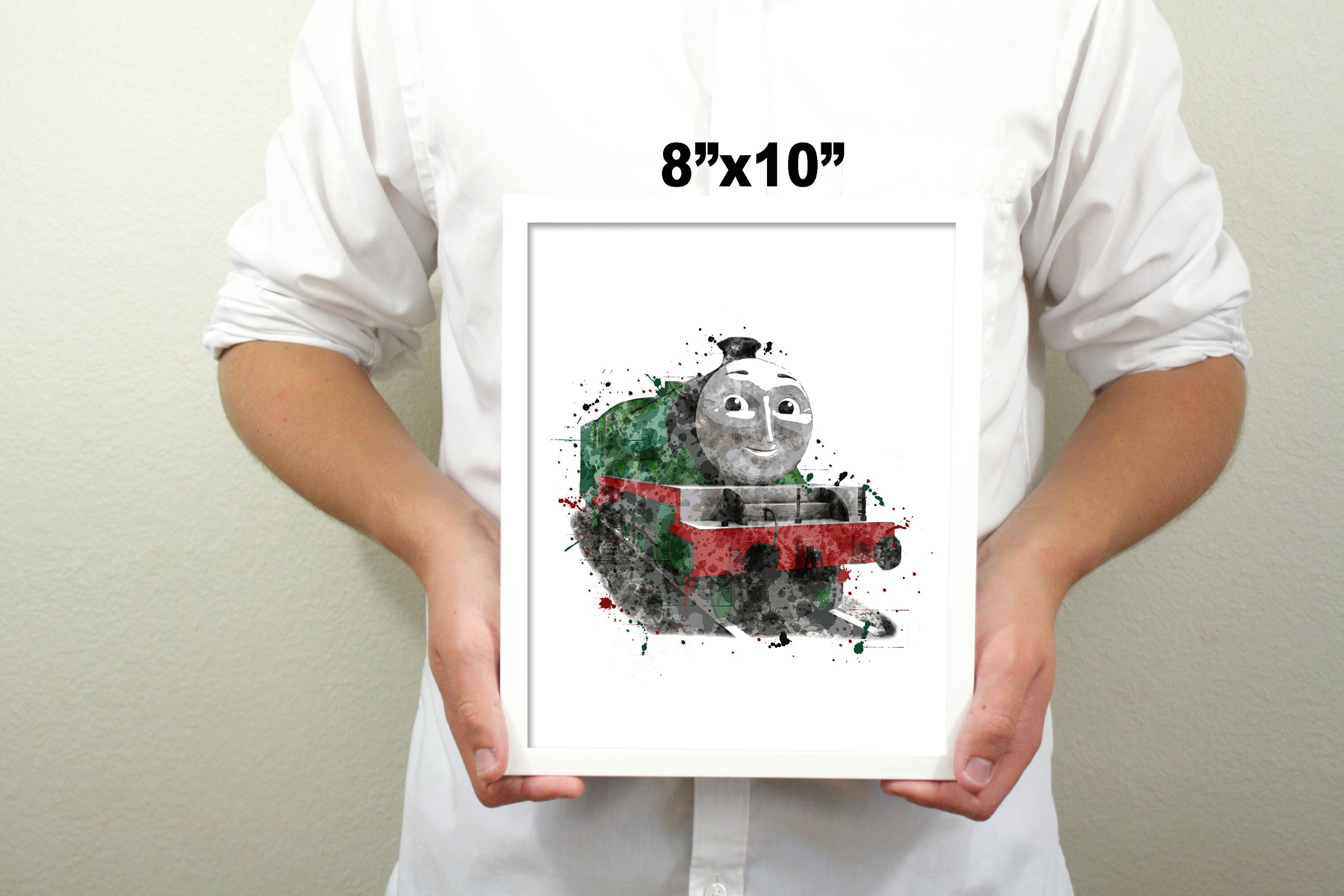 Printable Henry Watercolor Train Wall Art Boy Kids Room - Etsy