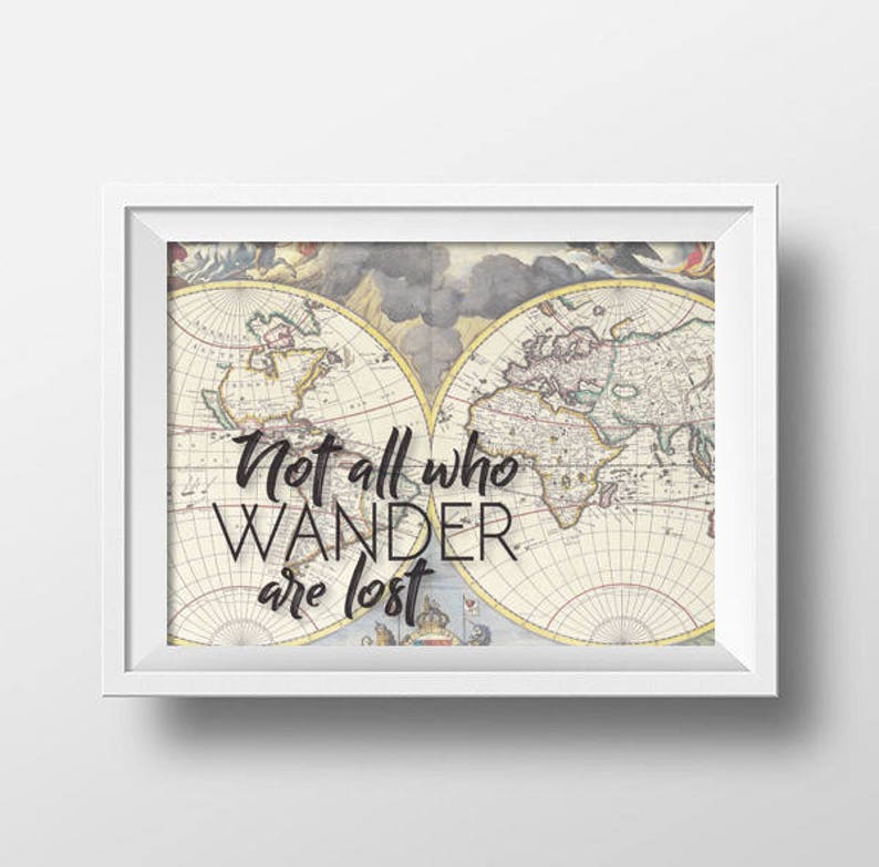 Travel Quote Poster, Travel Quote Printable, Travel Art Print, Travel ...