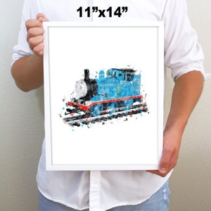 Printable Toby Watercolor Train Wall Art, Toby Train Print, Thomas and ...