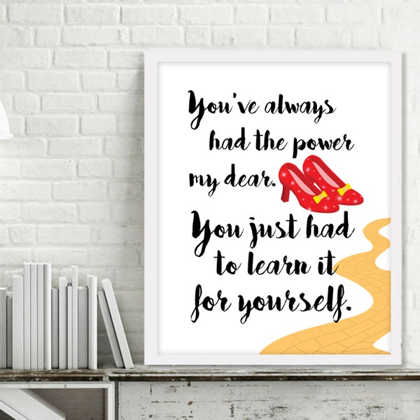 Ruby Slippers Quote - Etsy