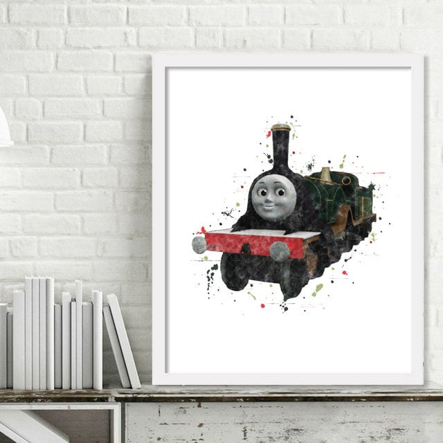 Printable Emily Engine Watercolor Train Wall Art Emily Train - Etsy