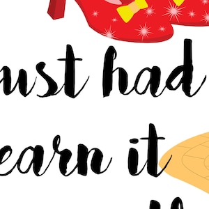 Wizard of Oz Printable Quote, Printable Ruby Slippers Print, Wizard of ...