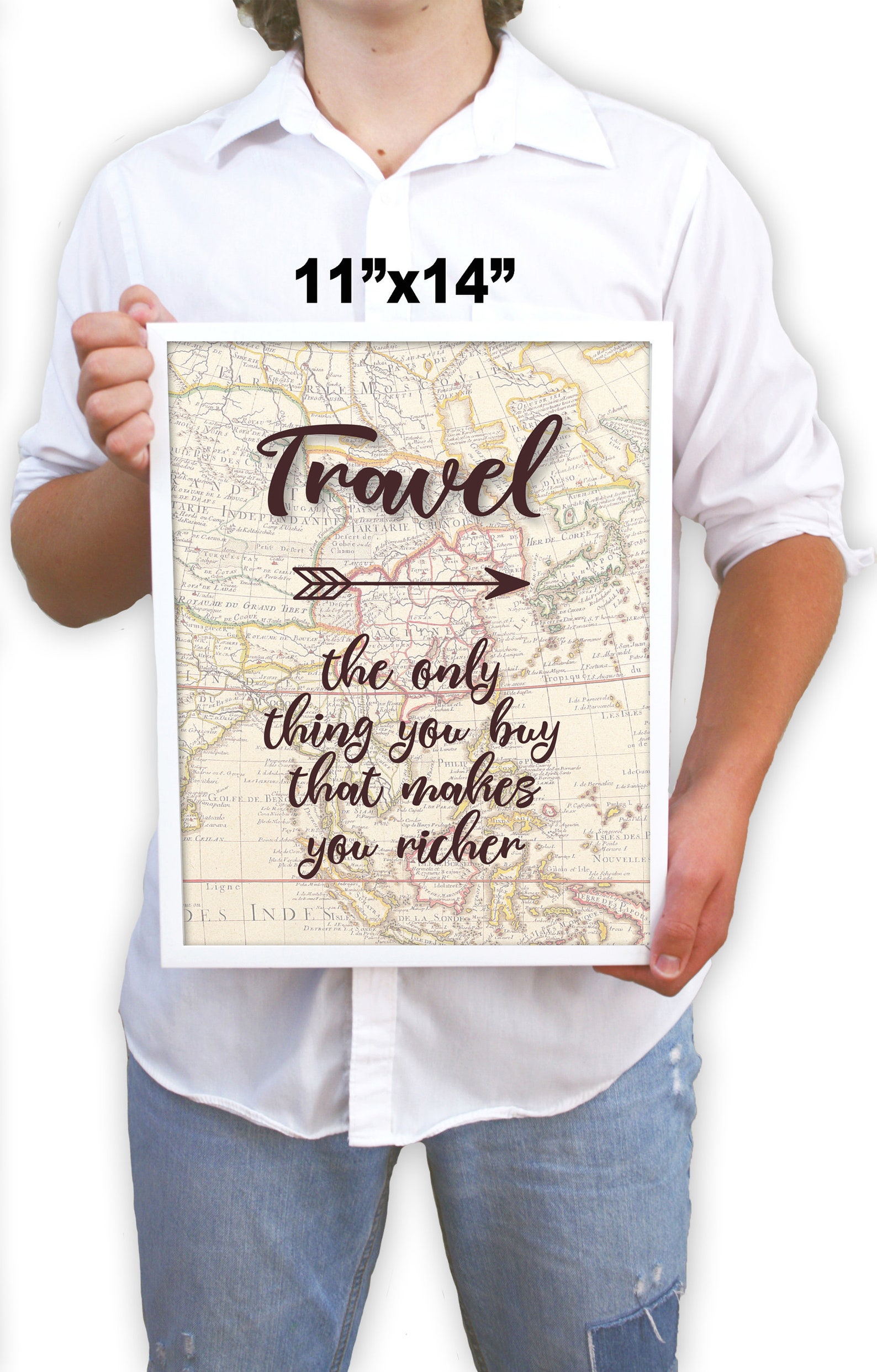 Travel Quote Poster, Travel Quote Printable, Travel Art Print, Travel ...