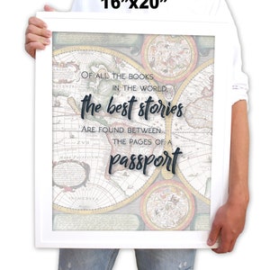 Travel Quote Poster, Travel Quote Printable, Travel Art Print, Travel ...