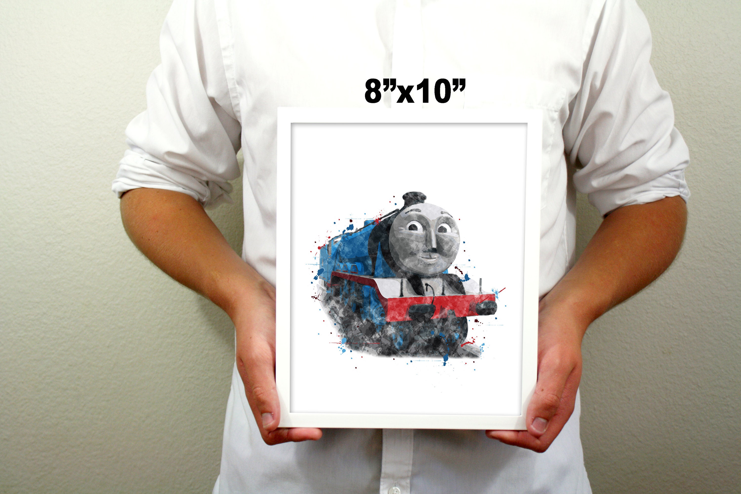 Printable Gordon Watercolor Train Wall Art Boy Kids Room - Etsy Canada