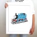 Printable Thomas the Tank Engine Watercolor Train Wall Art, Boy Kids ...