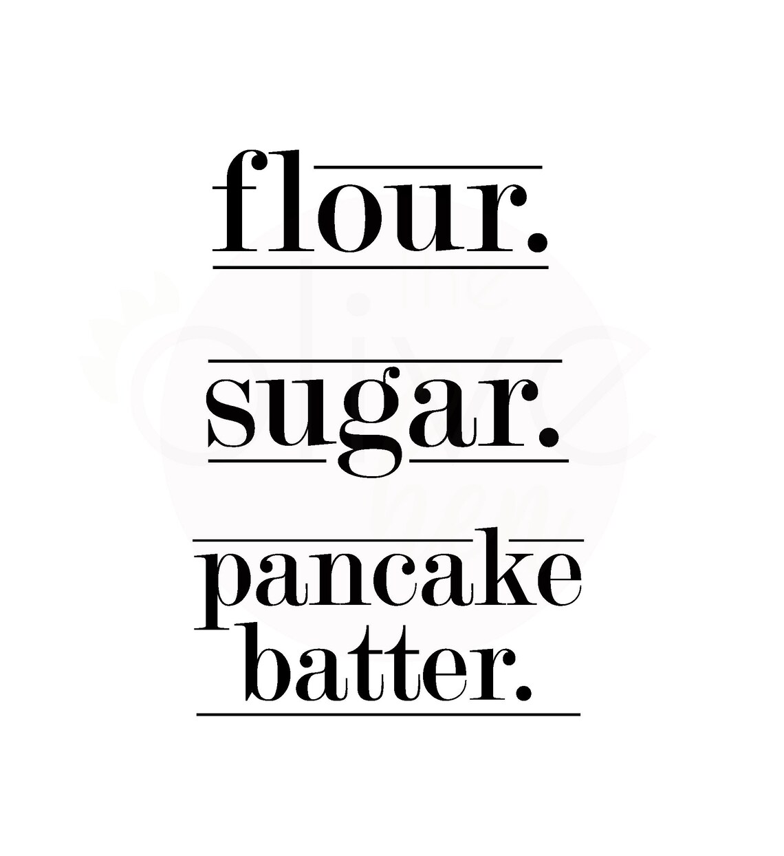 Pantry Labels for Flour, Sugar and Pancake Batter SVG - Instant ...