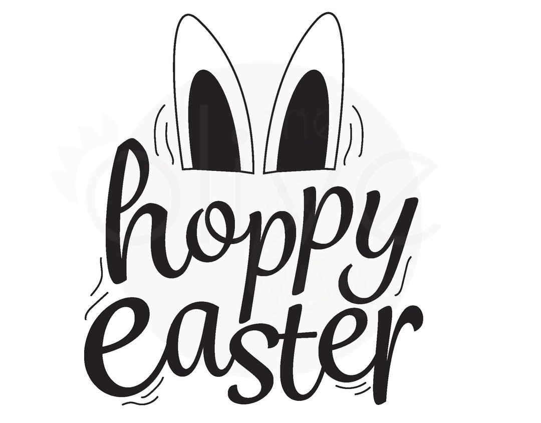 Hoppy Easter SVG File - Instant Download - Etsy