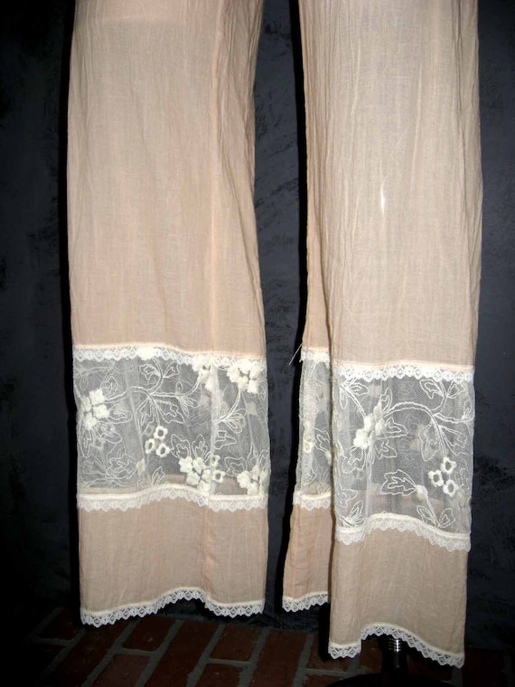 Claire Pettibone Luxury Lingerie PJ Lace Peach Pant L… - Gem