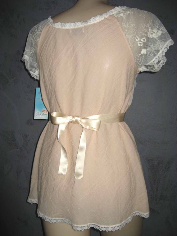 Claire Pettibone Luxury Lingerie PJ Lace Peach Pant L… - Gem