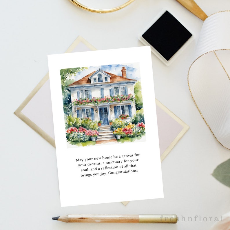 20 Printable New Home Card Wishes for New House Moving Card Printable ...