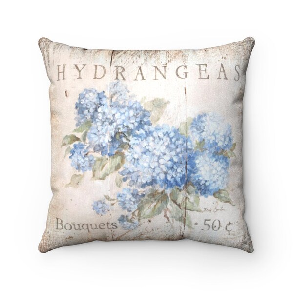 Hydrangea Pillow - Etsy