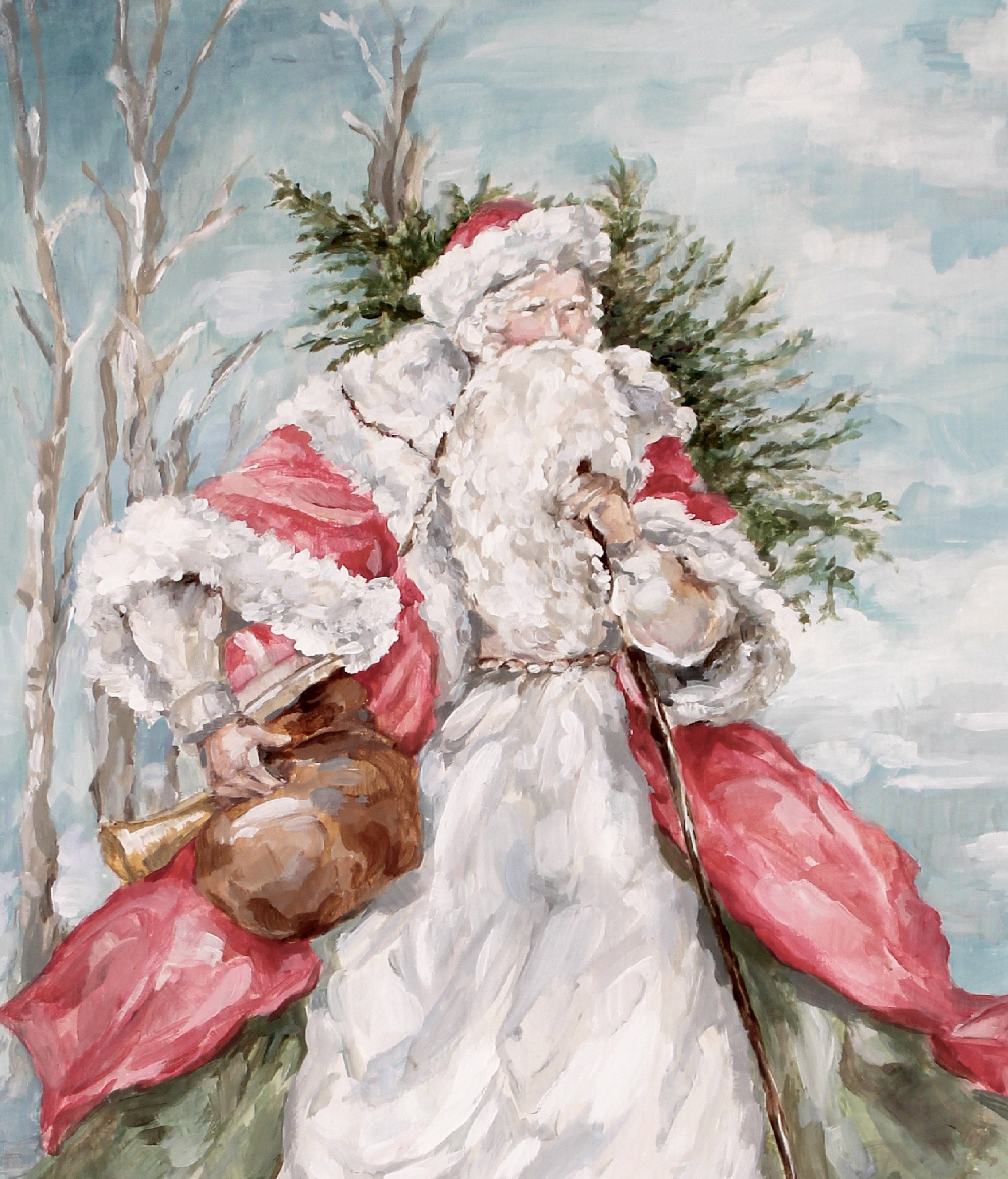 Shabby Chic Santa Rustic Wood Wall Decor Vintage Style by Debi - Etsy