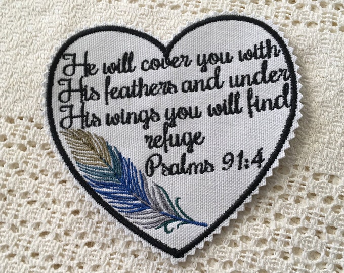 MEMORY Patch 5x5, in Memory, SCRIPTURE Memory Pillow Patch, Sew or Iron ...