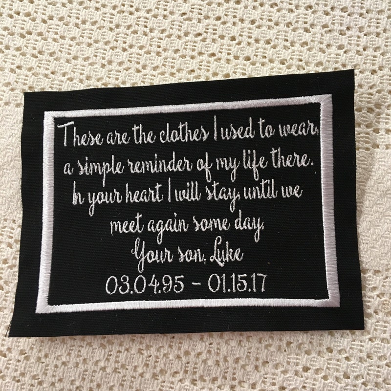 Memory Quilt Label - Etsy