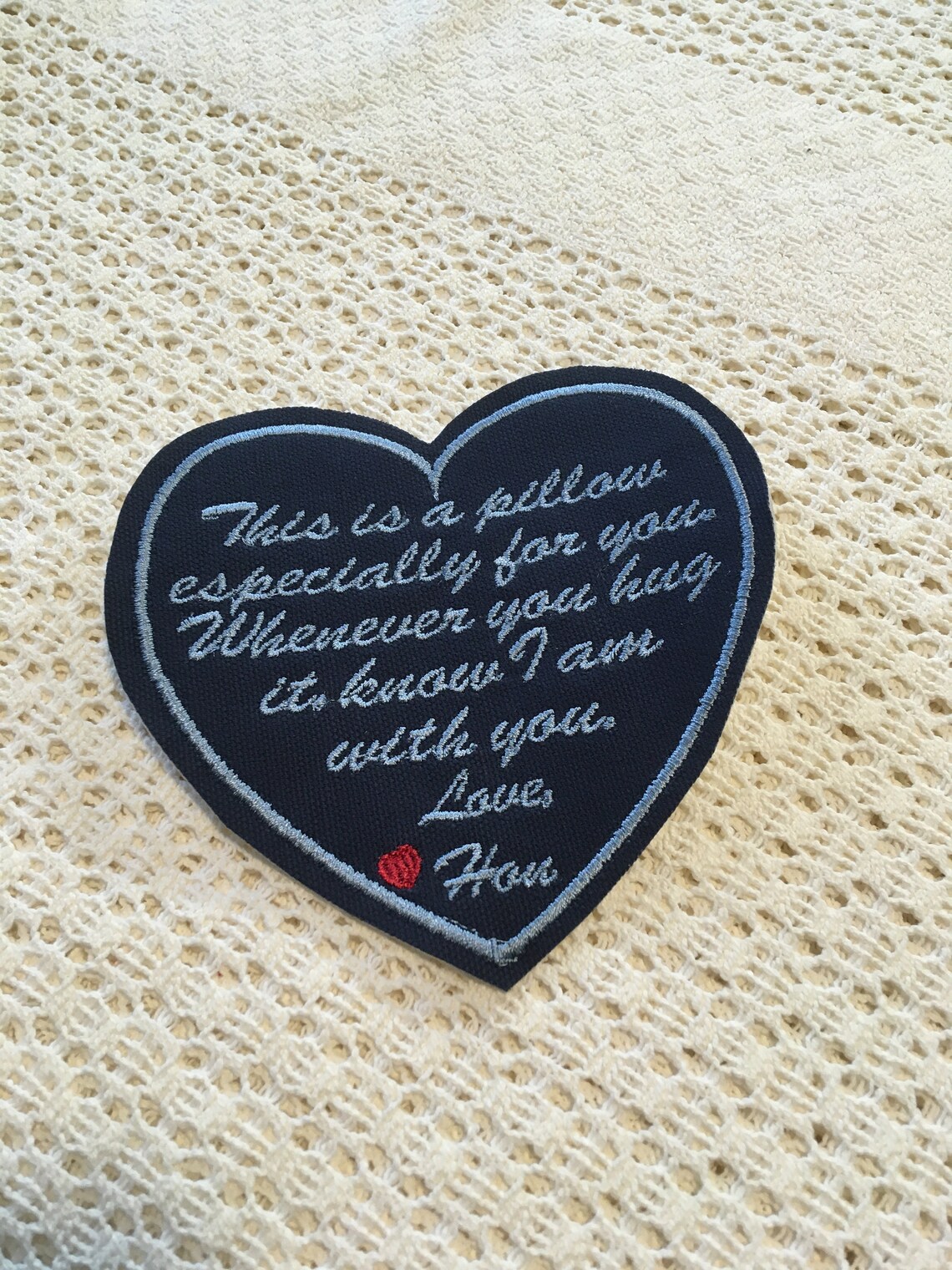 MEMORY Patch 5x5 in Memory Of Memory Pillow - Etsy