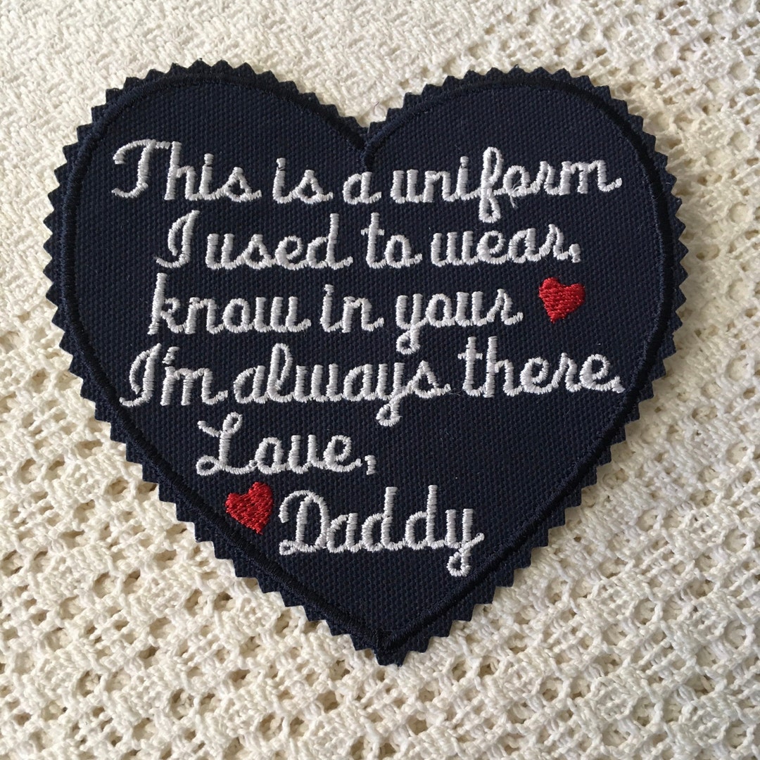 Custom Memory Patch 5": Heart or Square Uniform Patch - Etsy