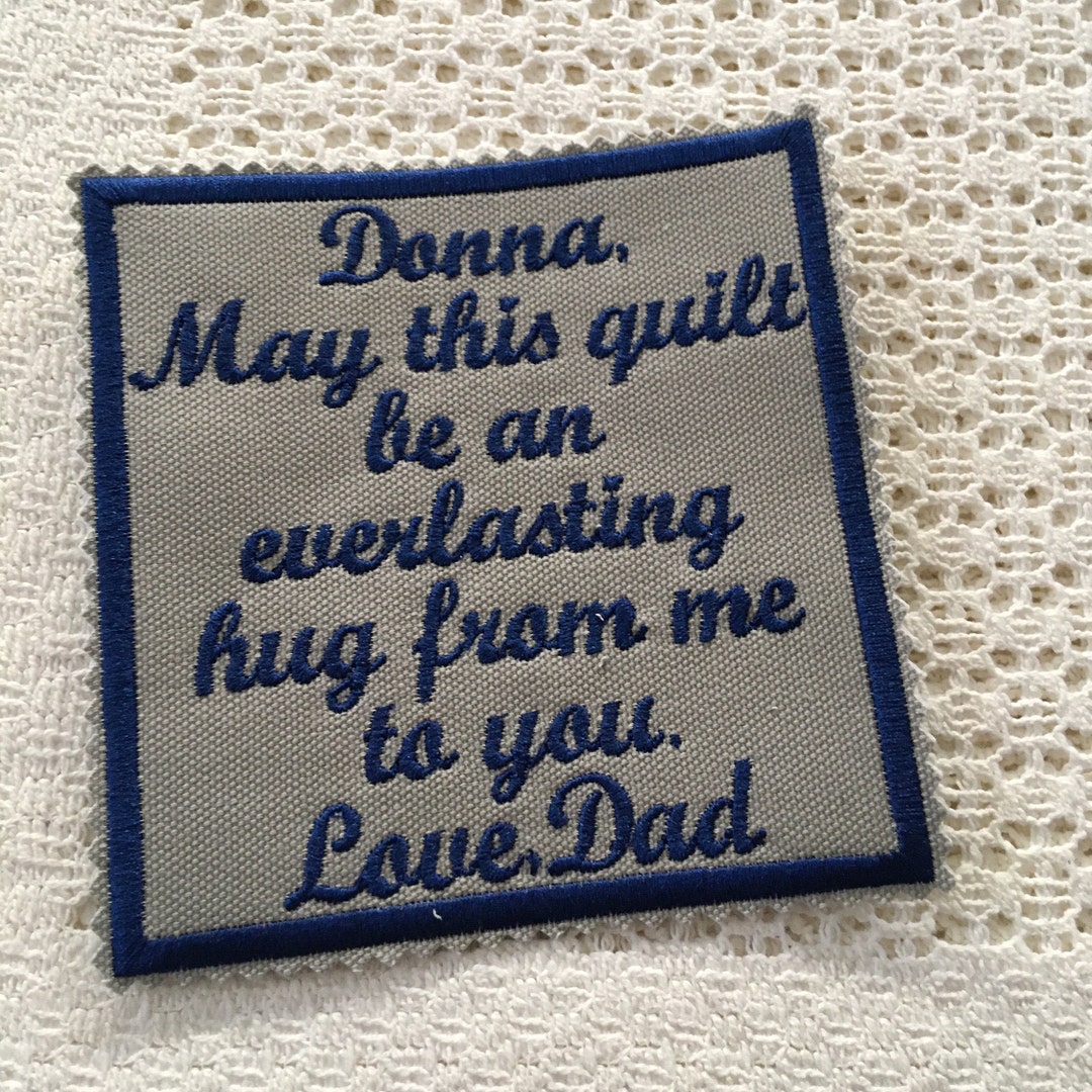 MEMORY Patch-5"x5", Special Memory Quilt, Memory Pillow Shirt Patch ...