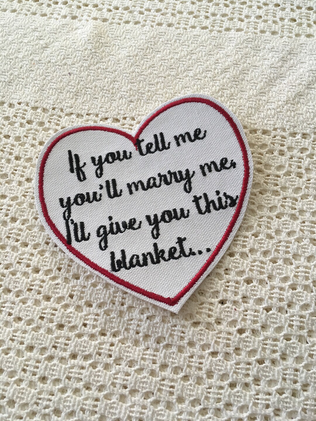 Proposal Patch 5x5: Unique 'marry Me' Iron-sew on Patch - Etsy