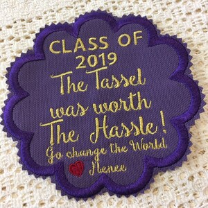 GRADUATION KEEPSAKE 5round Patch, Cap-gown-tie Patch, Assorted Sizes ...