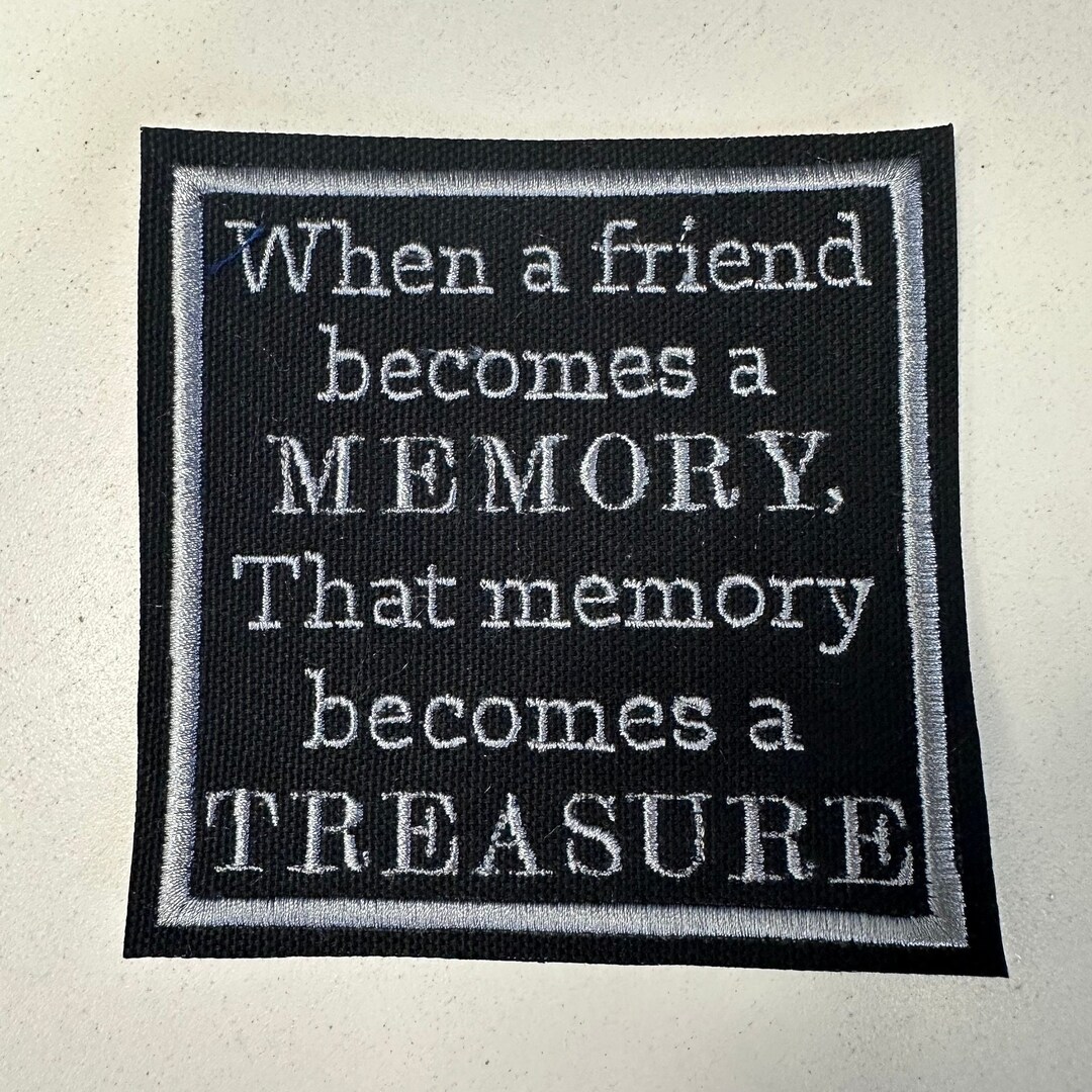 MEMORY PATCH 4x4 - Personalized, Memory Pillow, Memory Shirt, Memory ...