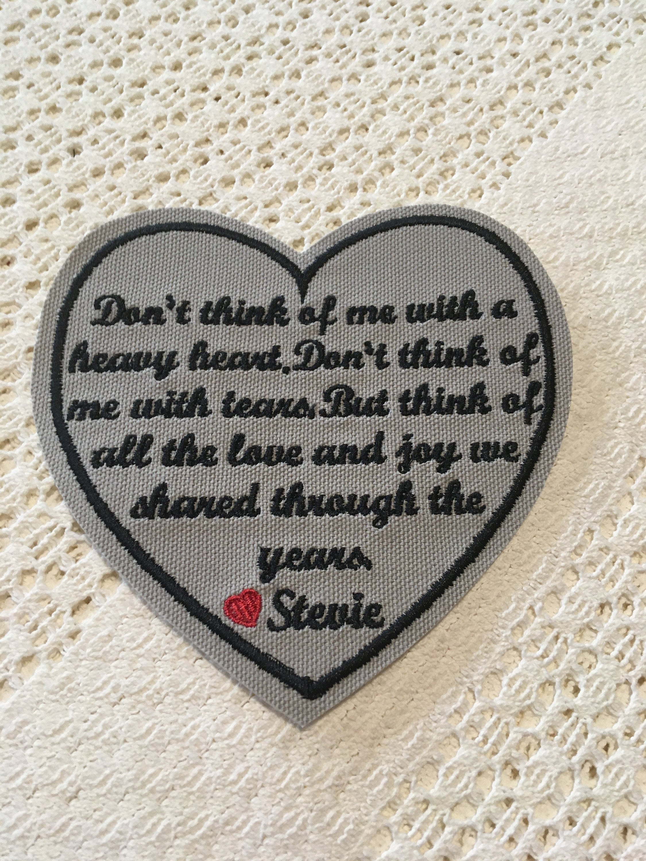 MEMORY PATCH 5x5-Memory Pillow Shirt Patch In Memory Of | Etsy