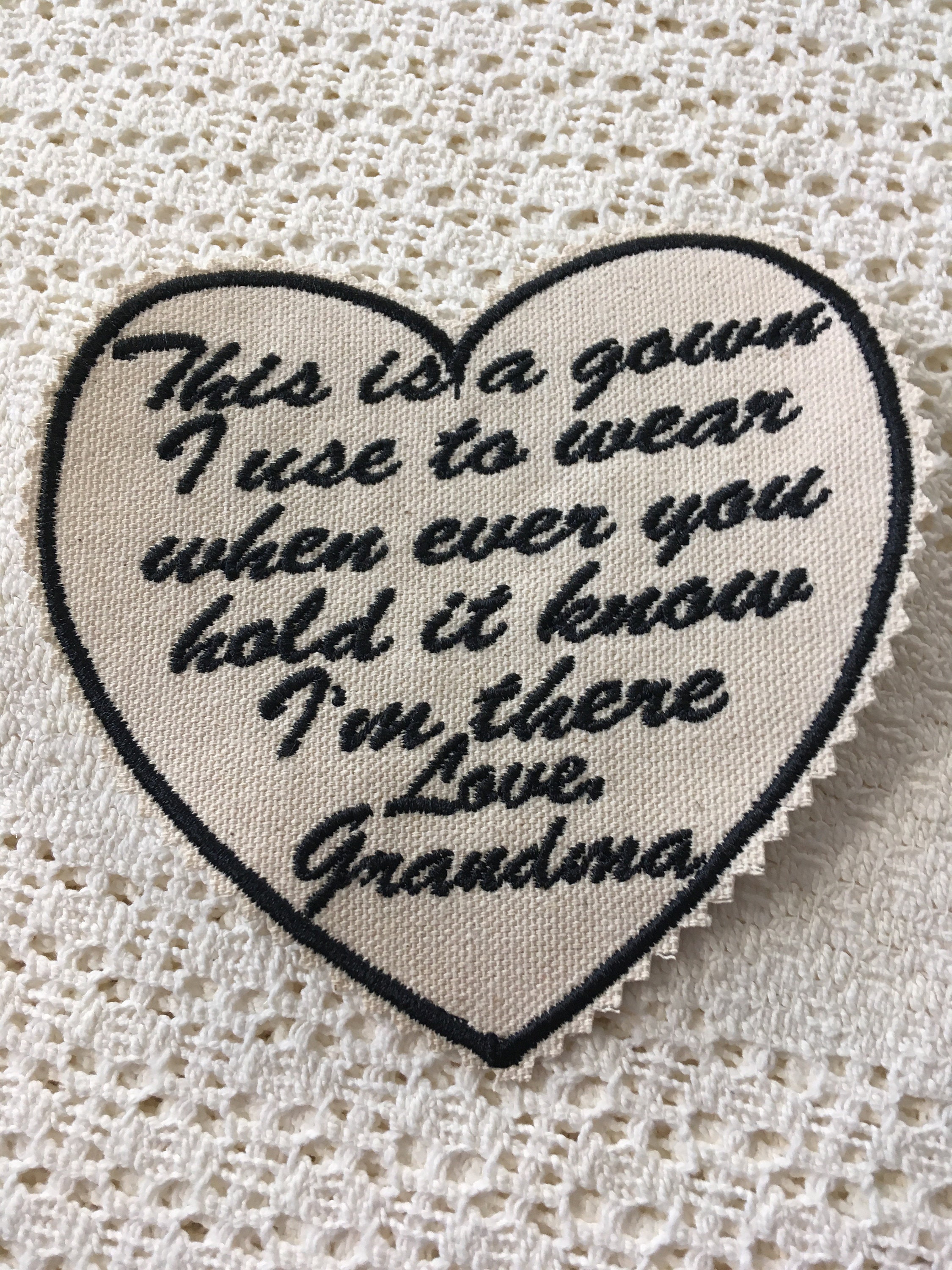 MEMORY Patch 5x5 In Memory Of Memory Pillow Patch Sew-Iron | Etsy