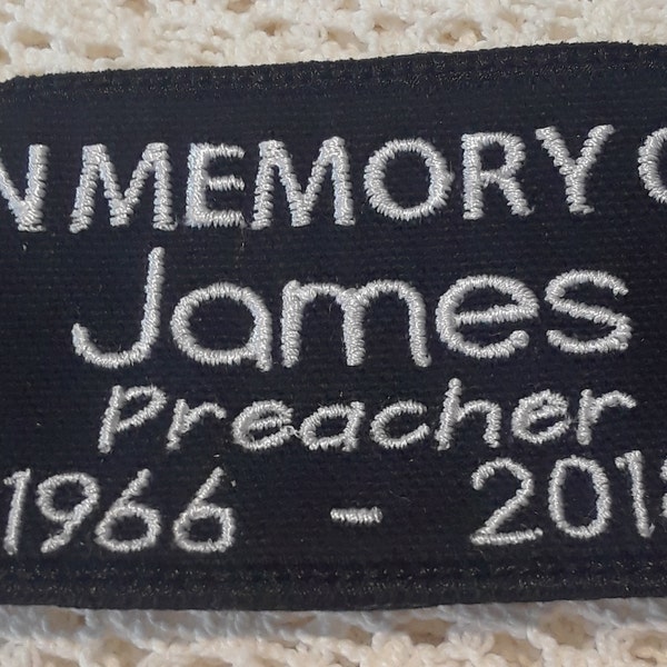 Biker Memorial Patch - Etsy