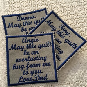 MEMORY Patch-5"x5", Special Memory Quilt, Memory Pillow Shirt Patch ...