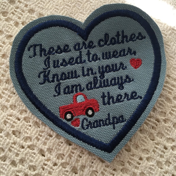 MEMORY PILLOW PATCH 4 Memory Bear Patch Memory Shirt - Etsy