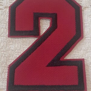 NUMBER PATCHES 3.5 Inch TEAM Sport Numbering, Sew-iron On, School ...