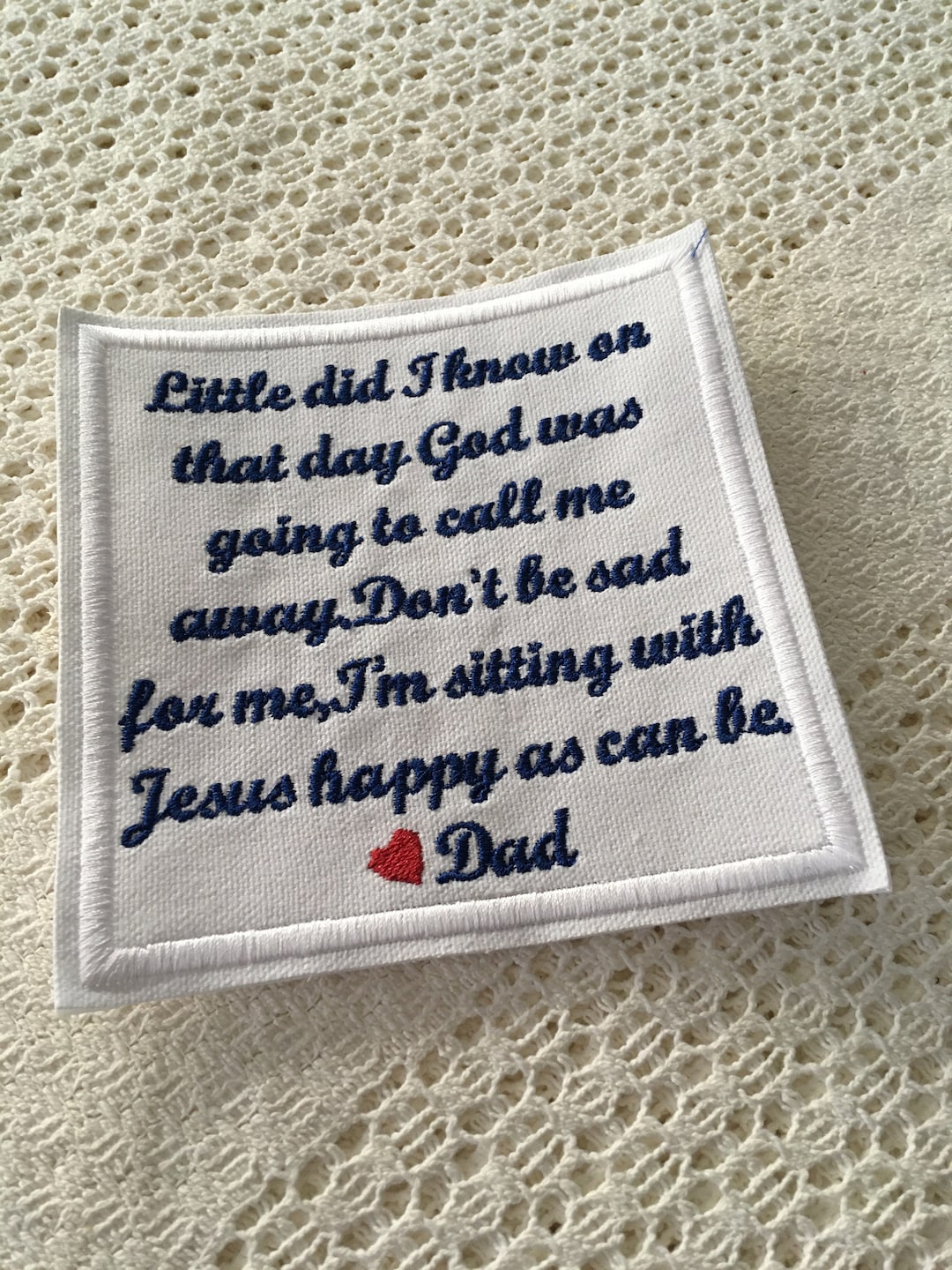 Memory Shirt Pillow Patch: Personalized Memorial Gift (5x5) - Etsy